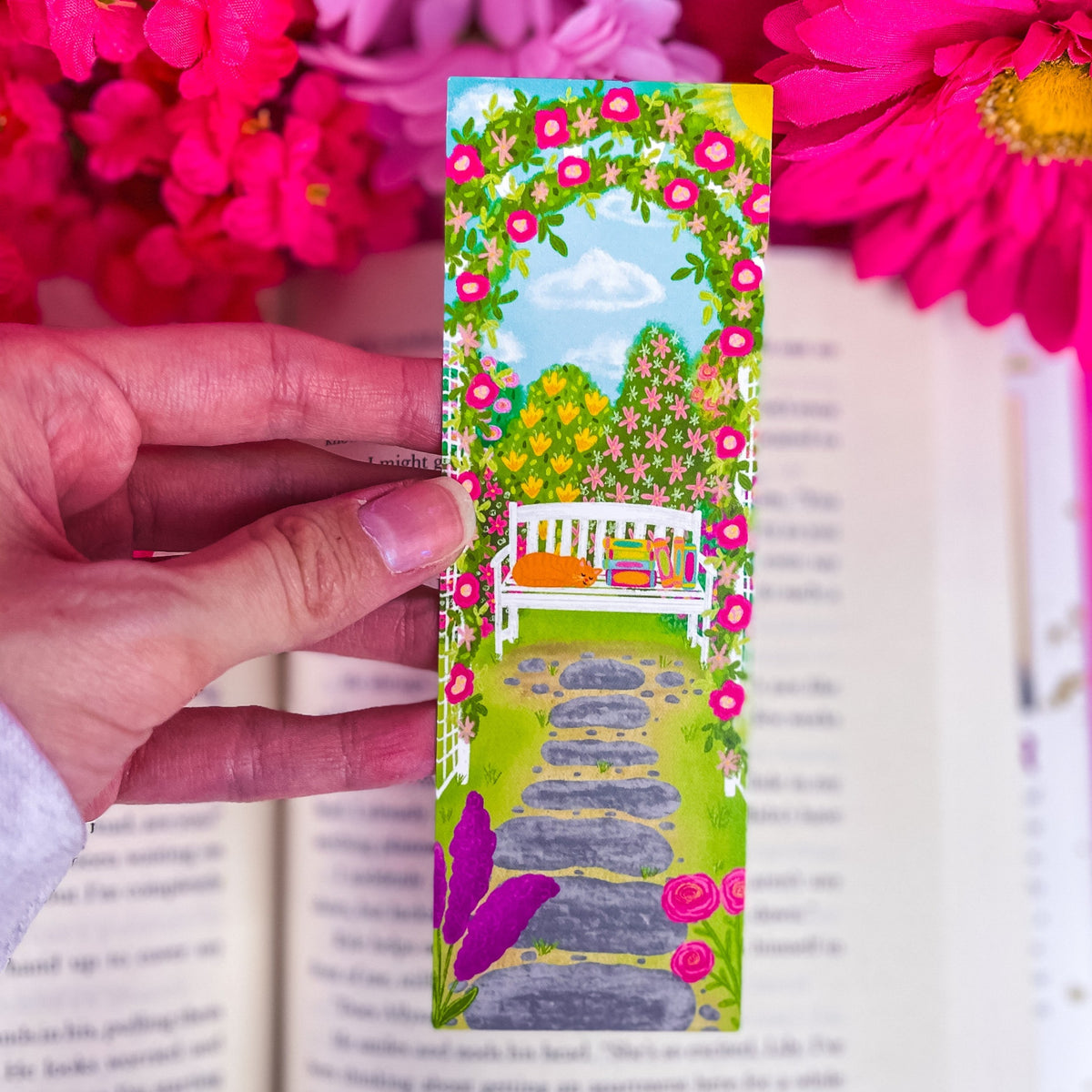 Bookish Garden Bookmark – Emily Cromwell Designs