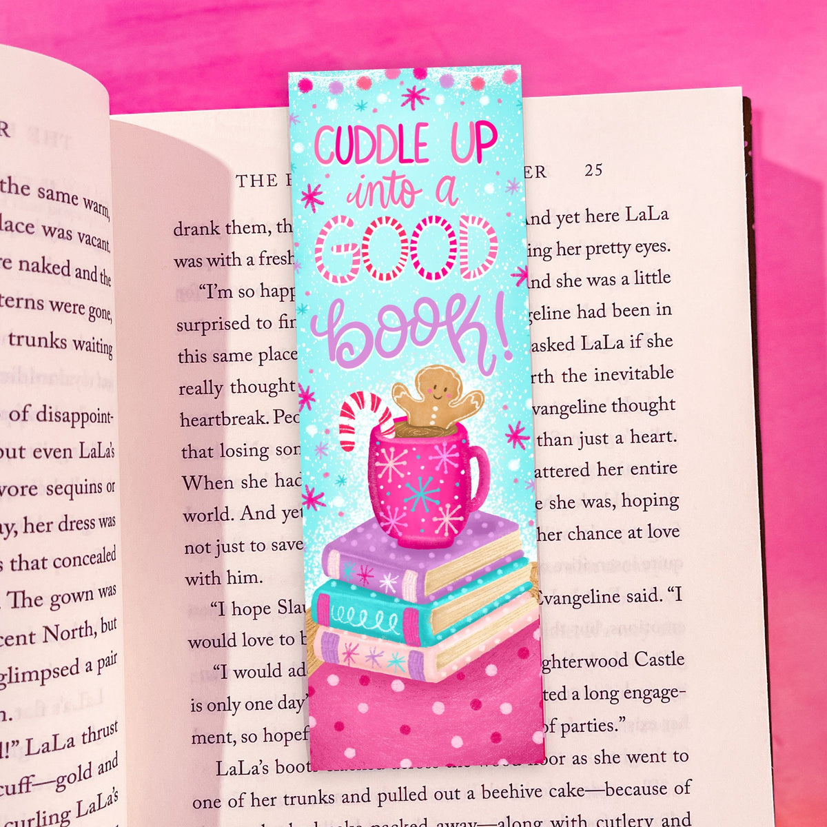 Cuddle Up Into a Good Book Bookmark – Emily Cromwell Designs