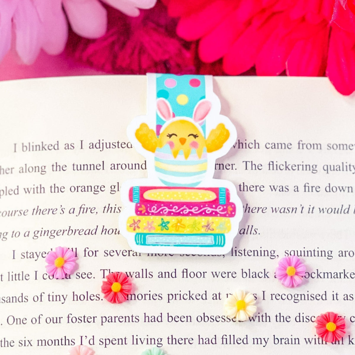 Easter Chick Book Stack Magnetic Bookmark – Emily Cromwell Designs