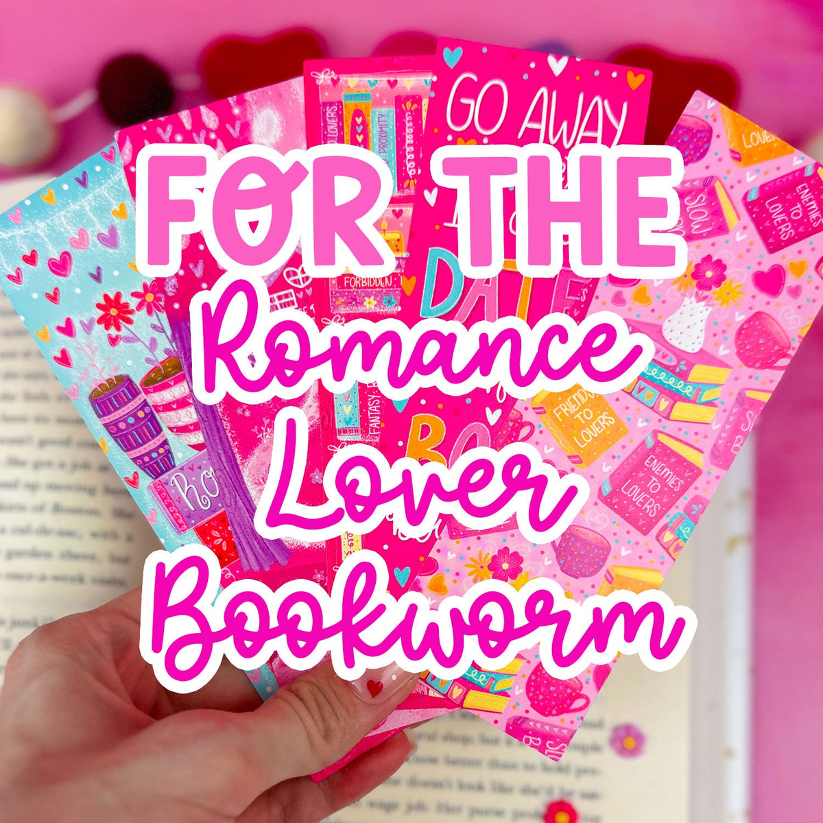 For the Romance Lover Bookworm – Emily Cromwell Designs