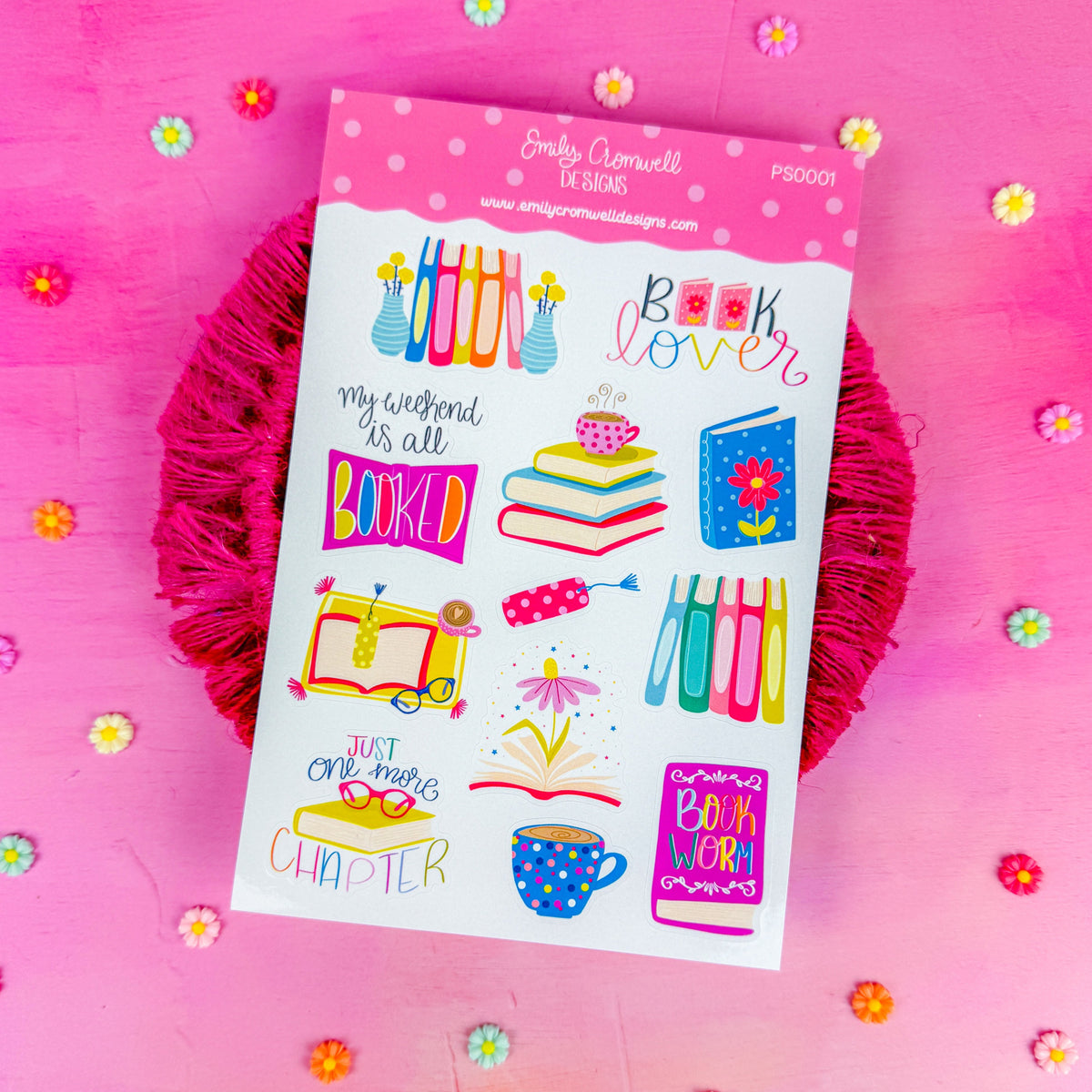 Bookish Planner Stickers PS0001 – Emily Cromwell Designs