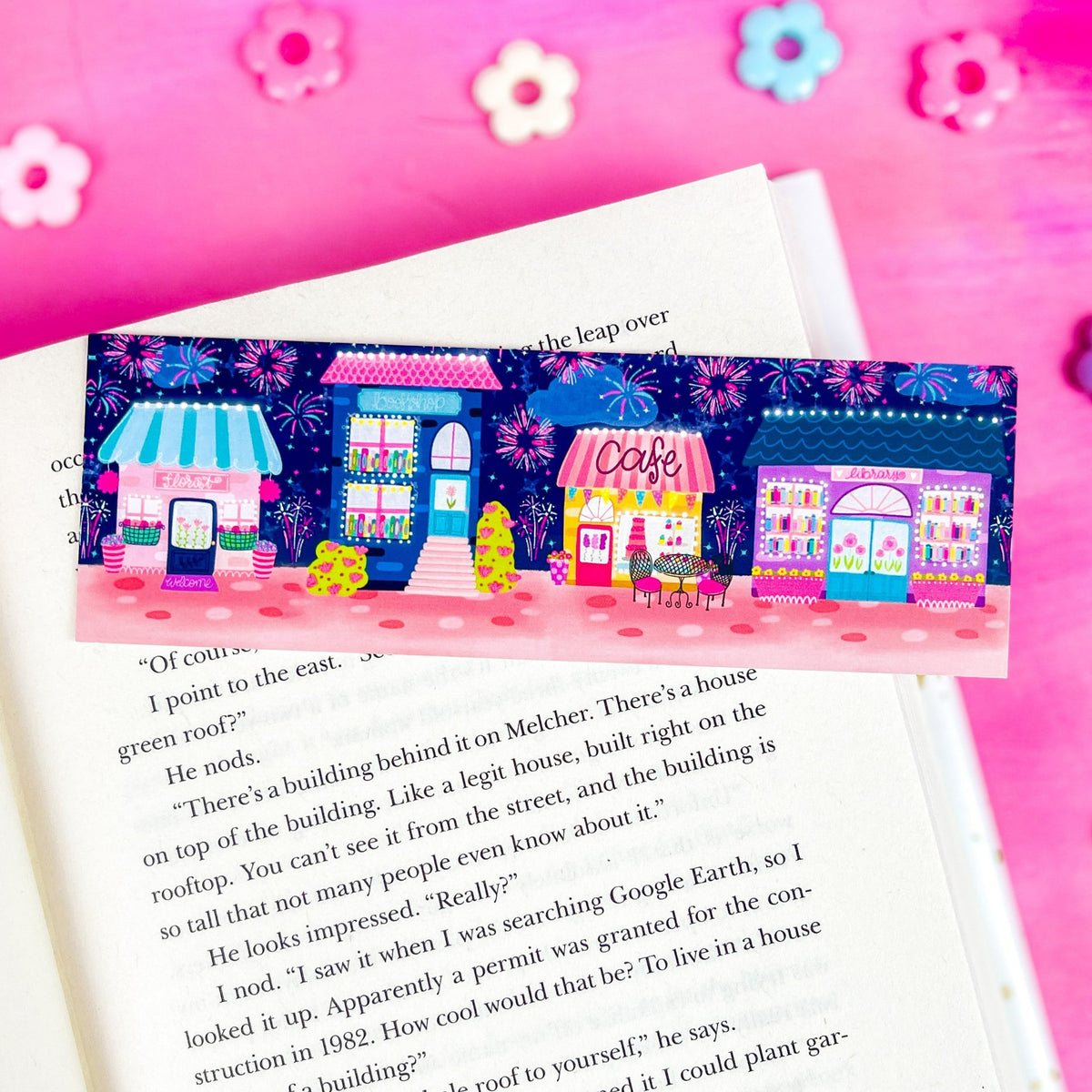 Book Lover's Lane ® Fireworks Festival Bookmark – Emily Cromwell Designs