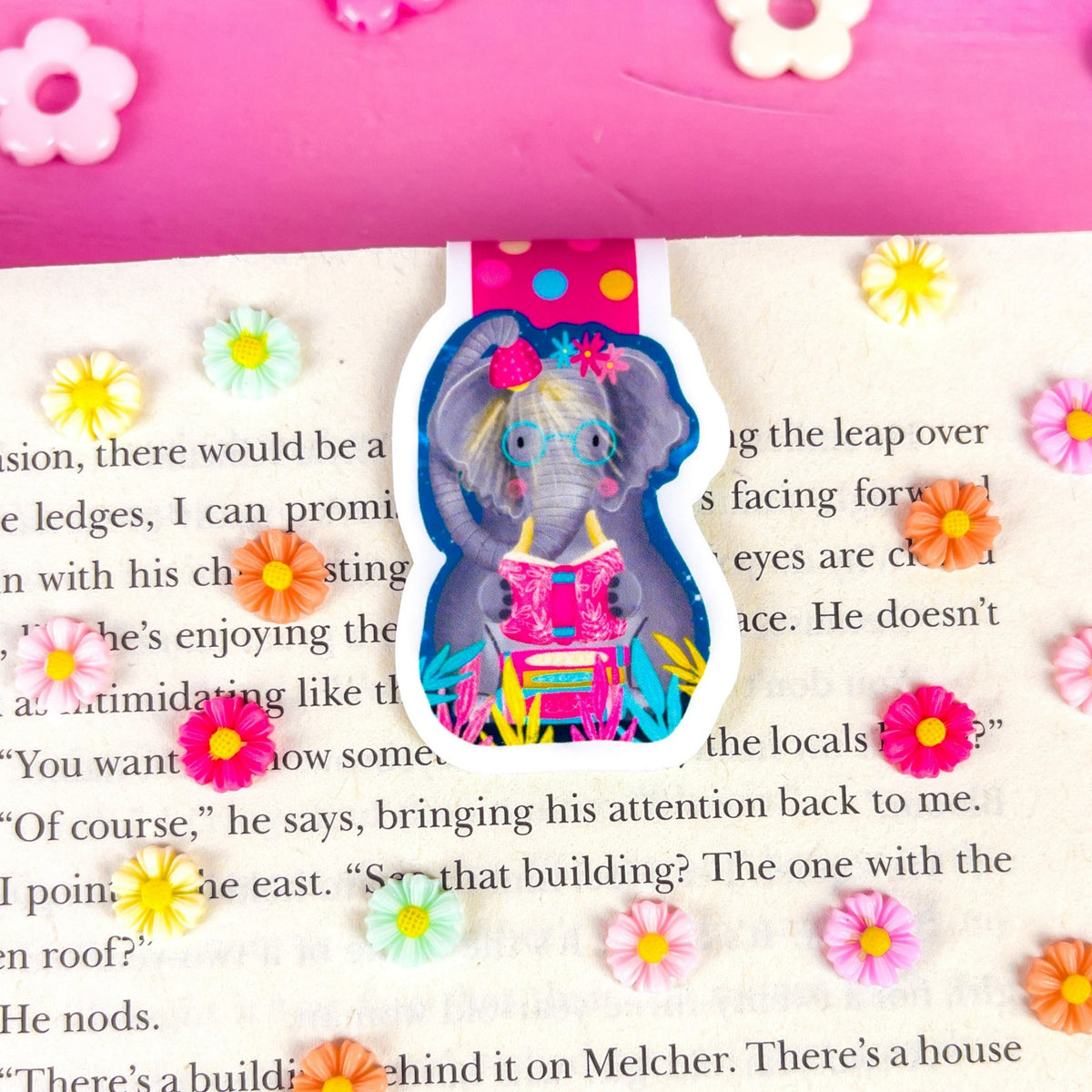 Elephant Magnetic Bookmark – Emily Cromwell Designs