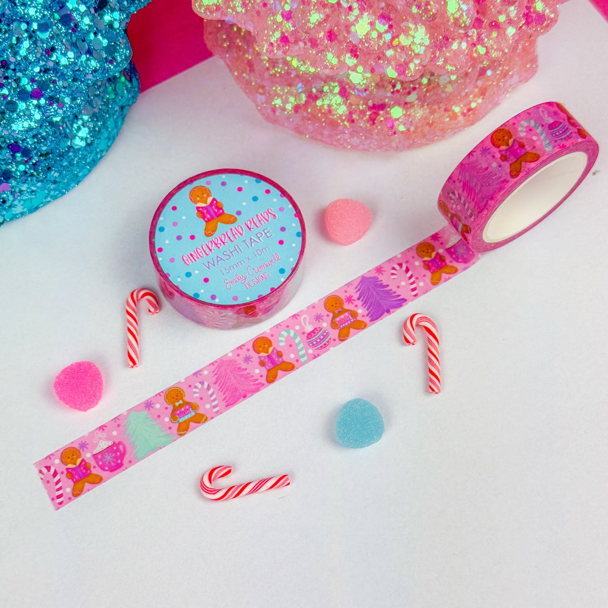 Gingerbread Reads Washi Tape – Emily Cromwell Designs