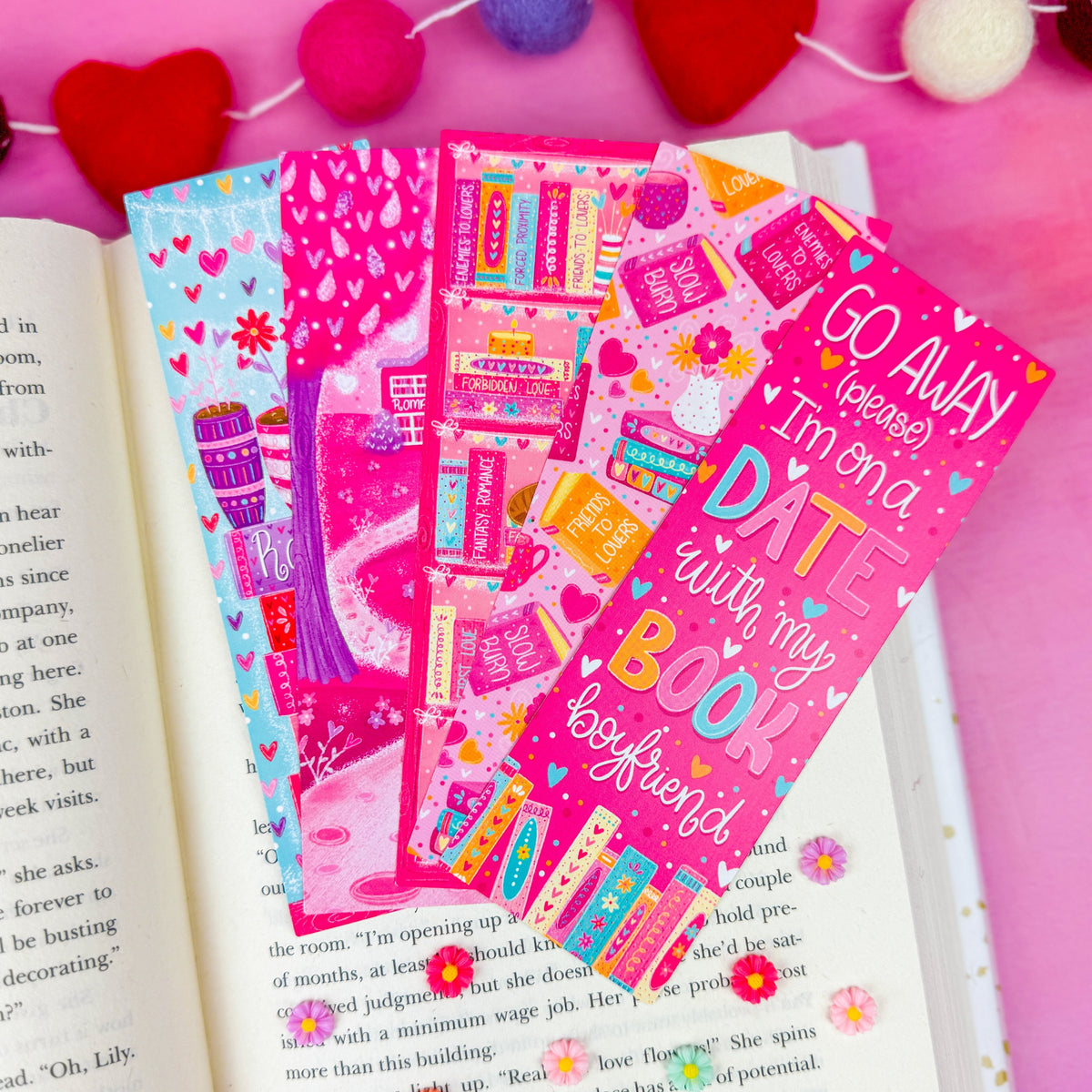 Romance Book Lover Bookmark Set or Individual – Emily Cromwell Designs