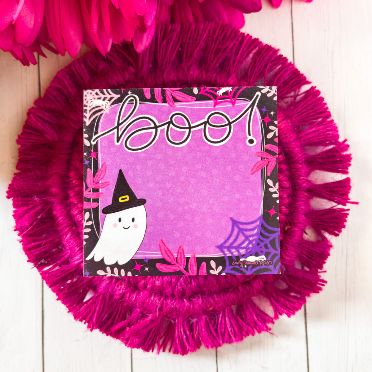 Boo Halloween Sticky Notes 3" x 3" – Emily Cromwell Designs